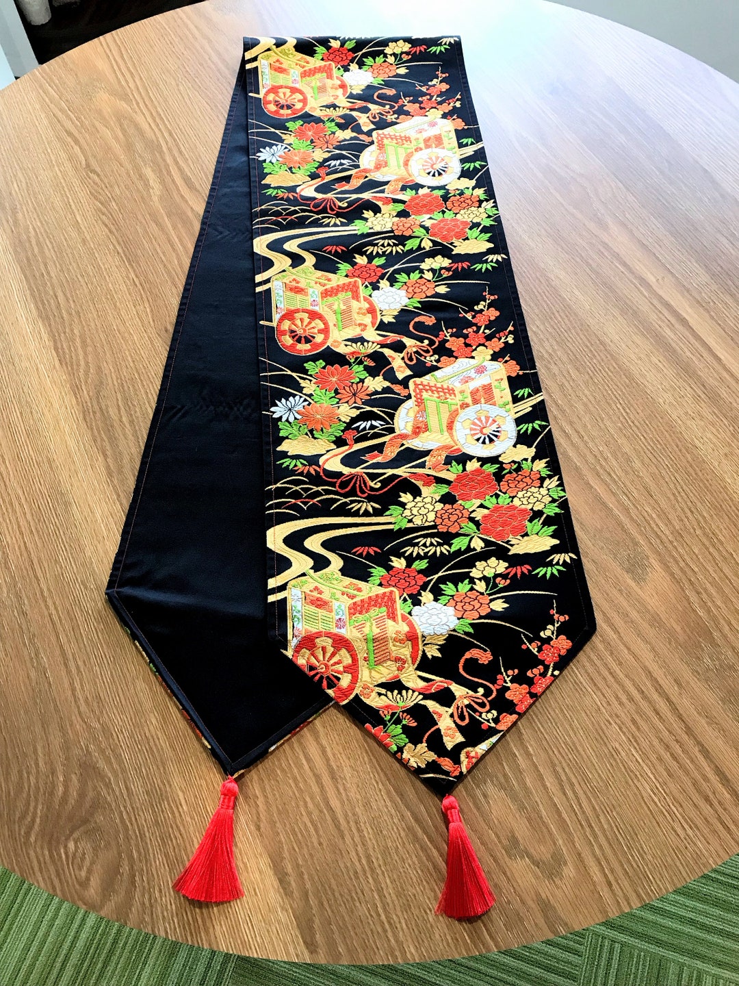 Japanese Table Runner, Kimono Table Runner, - Etsy