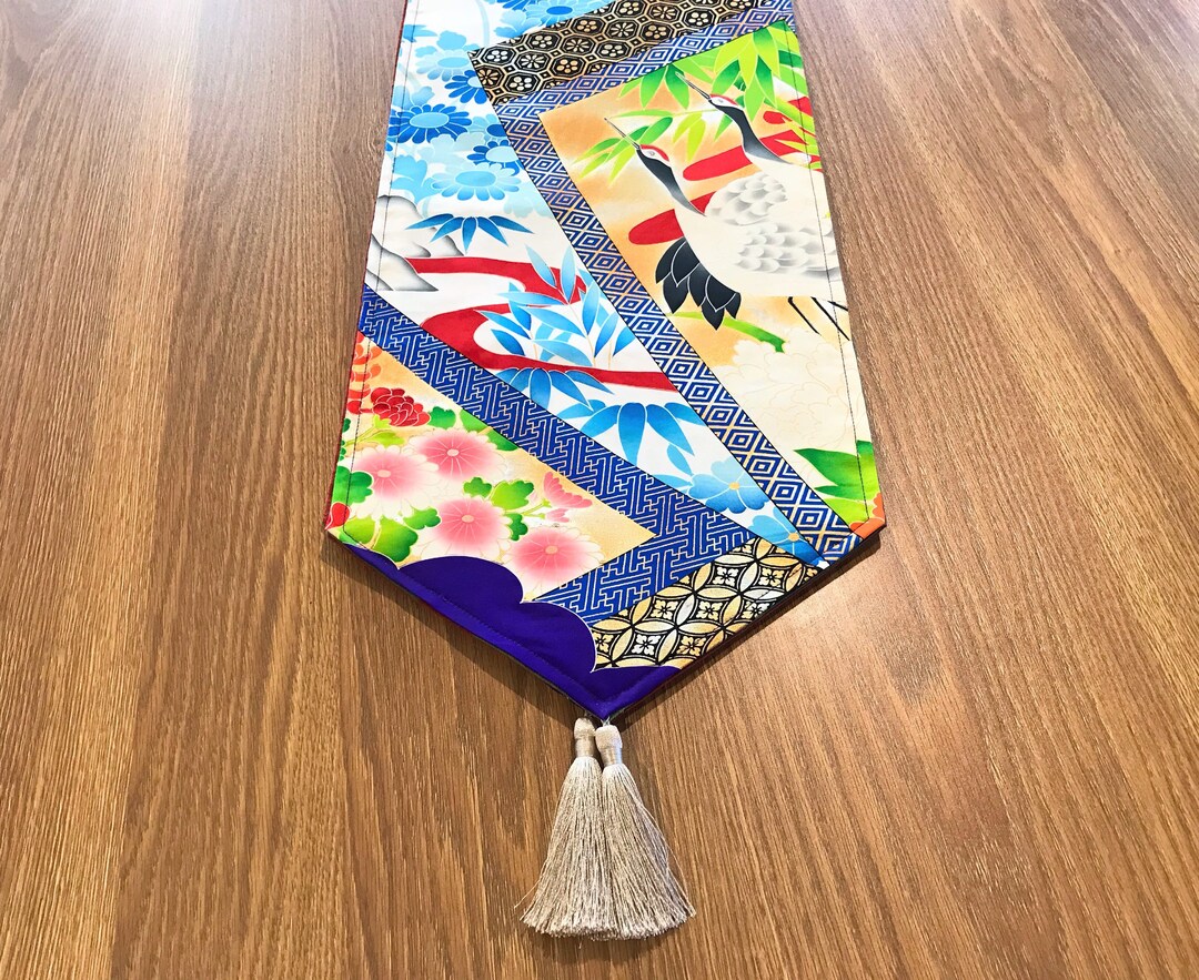 Japanese Table Runner, Kimono Table Runner, - Etsy