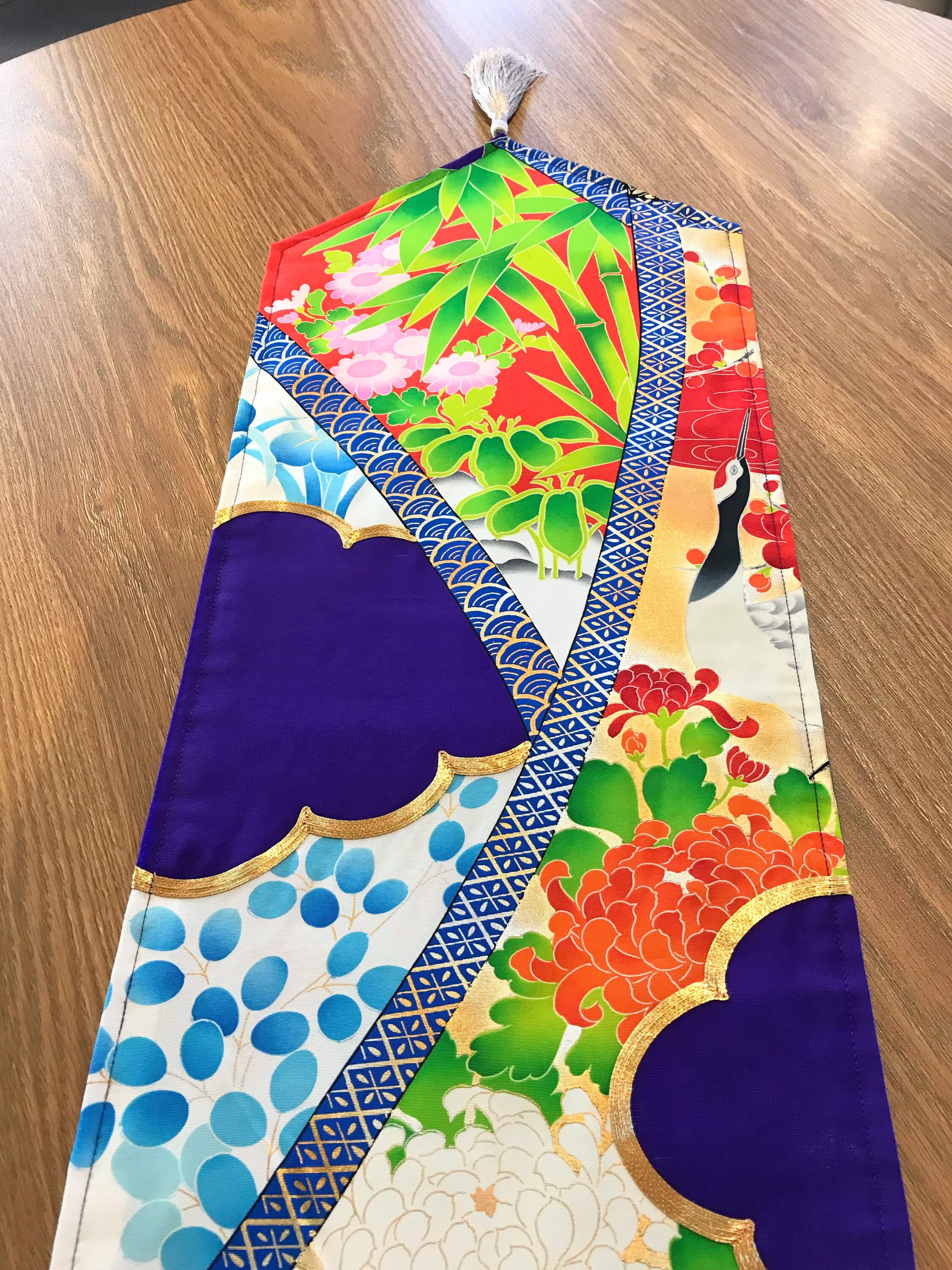 Japanese Table Runner Kimono Table Runner - Etsy