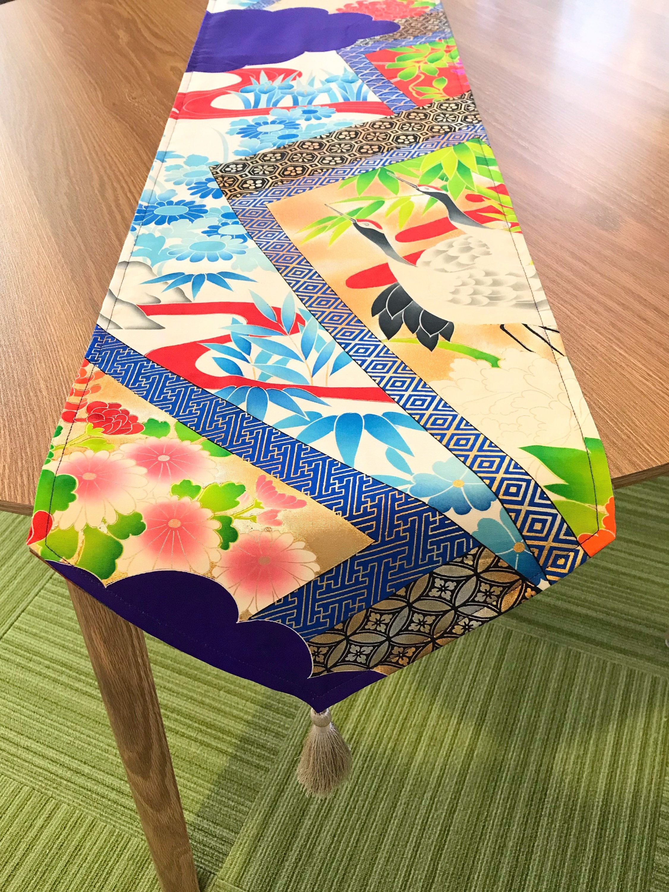 Japanese Table Runner, Kimono Table Runner, - Etsy