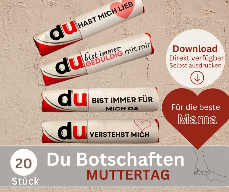 Pack of 20 You Messages Compliments Duplo Banderole Packaging Banderole ...