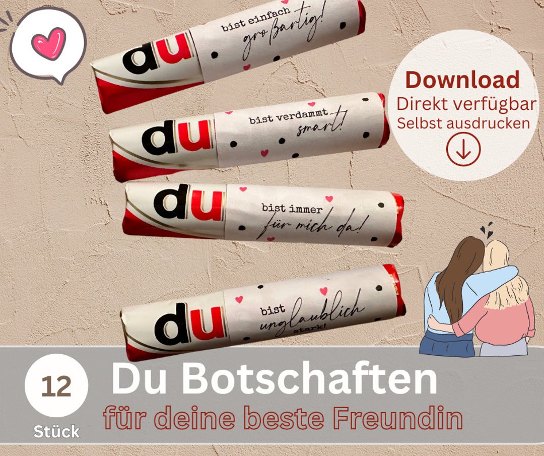 Pack of 12 You Messages Compliments Duplo Banderole Packaging Banderole ...