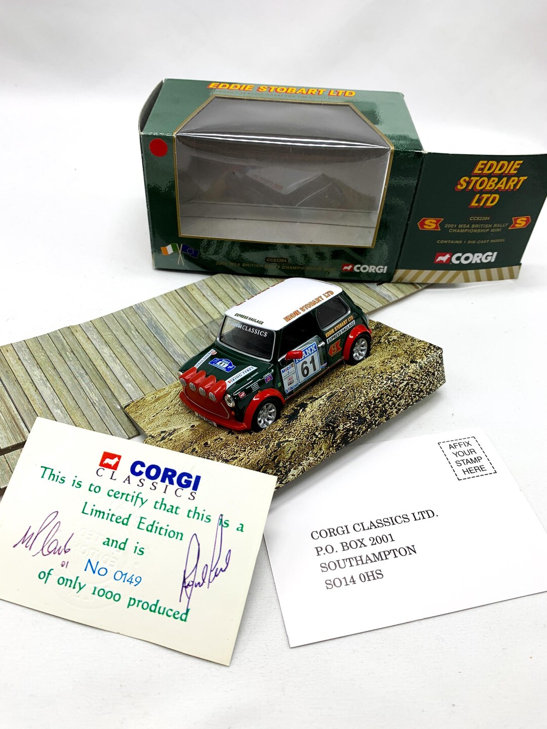 Corgi Mini Cooper Rally Car: 2001 British Championship, Limited Edition ...