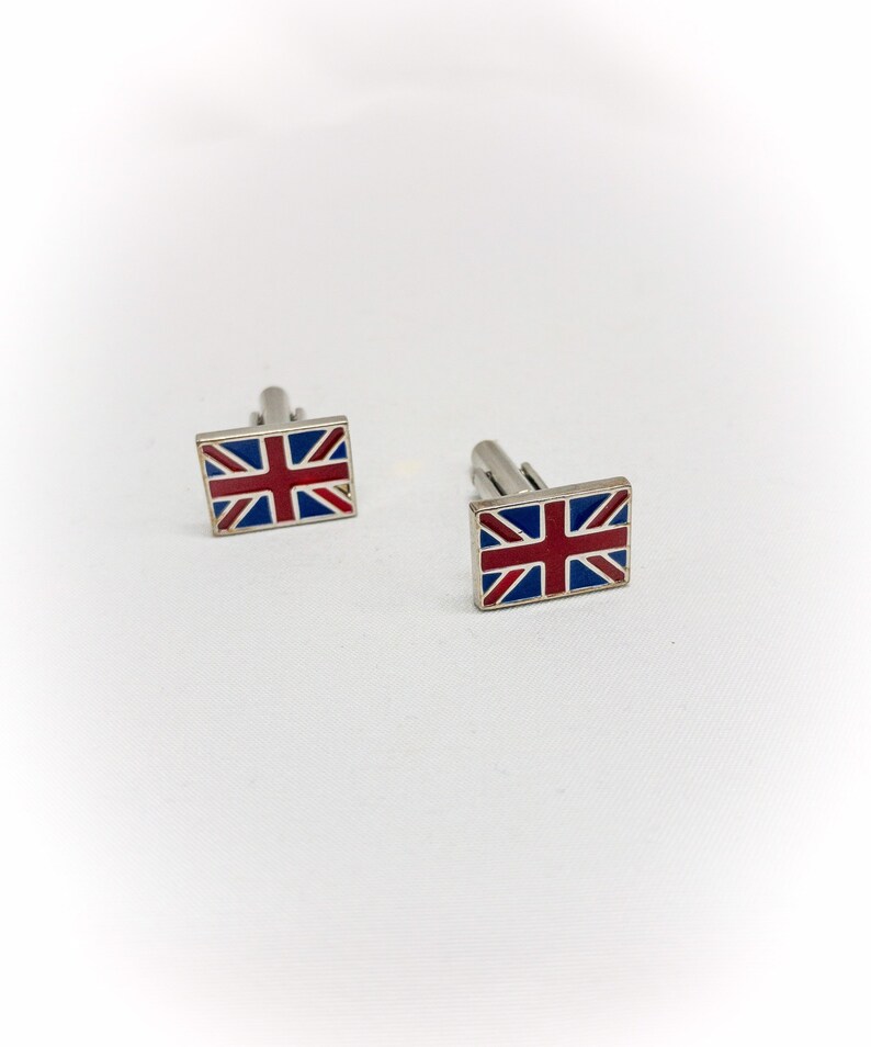 Vintage cufflinks union jack cuff links Enamel Cufflinks - Etsy 日本