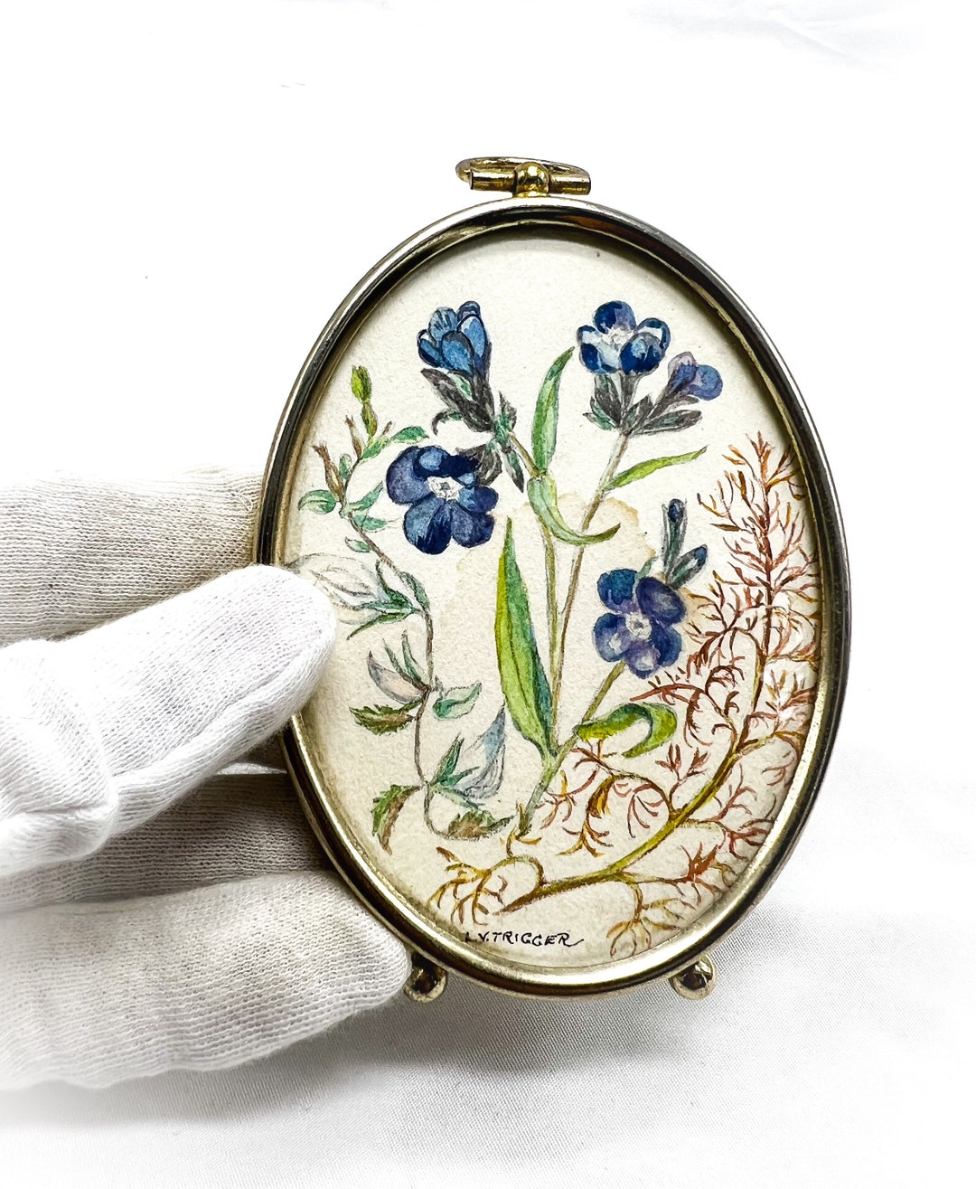 Vintage Oval Photo Frame,art Nouveau ,wall Picture Frame,victorian Oval ...