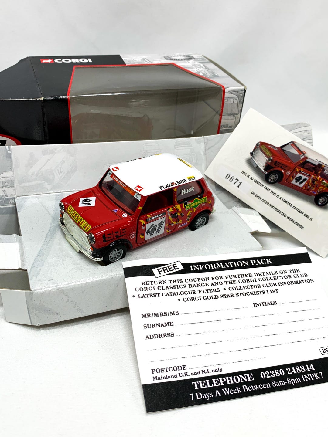 Rare Corgi Mini Se7en Racing Club – Christopher Huck No 41 Limited ...