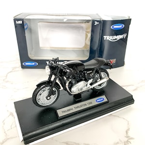 Welly Triumph Thruxton 1200 Cafe Racer Bike Motorcycle Diecast Model ...