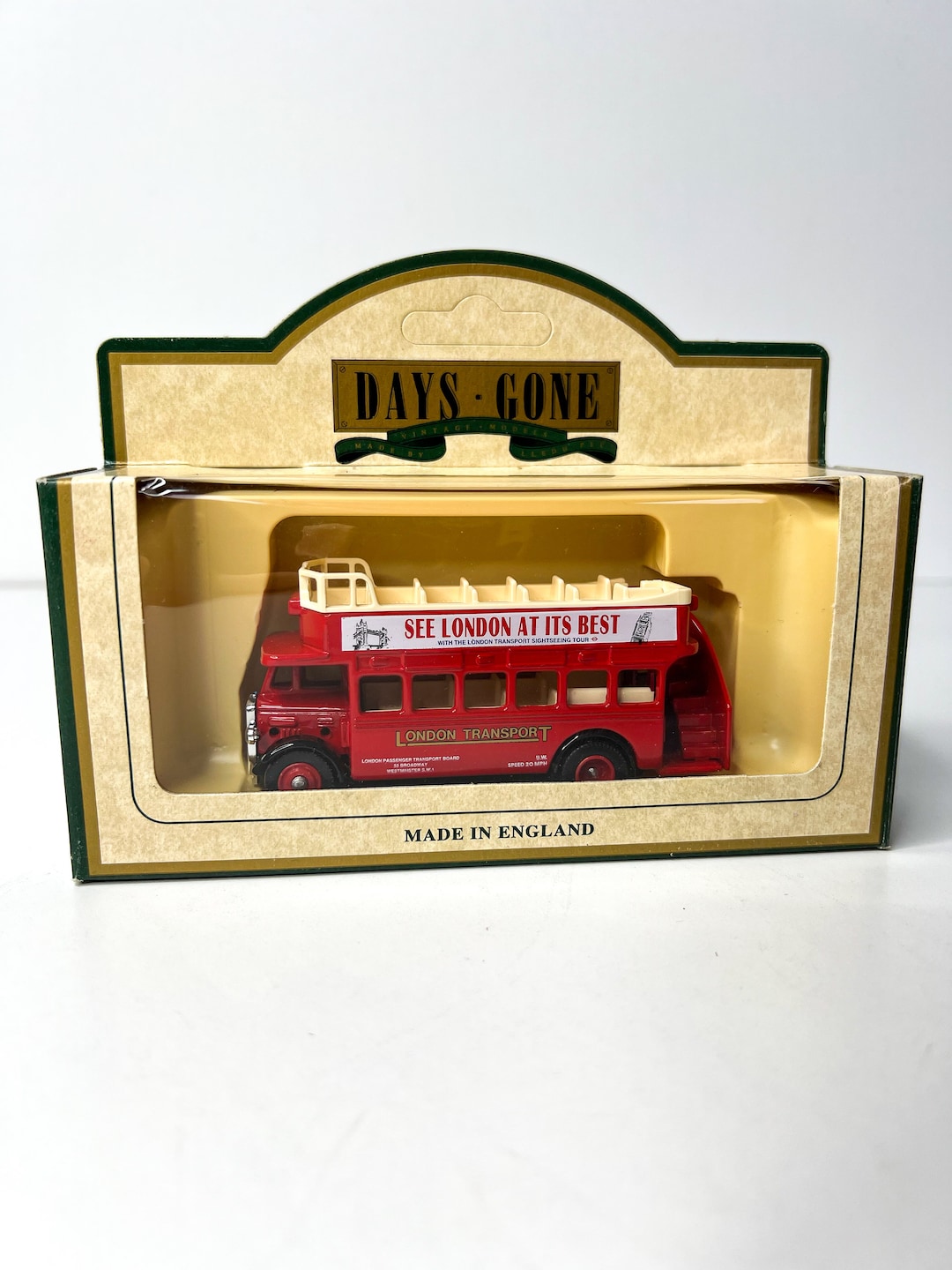 Days Gone by Lledo Diecast 1932 AEC Regent - Open Top Bus - LONDON ...