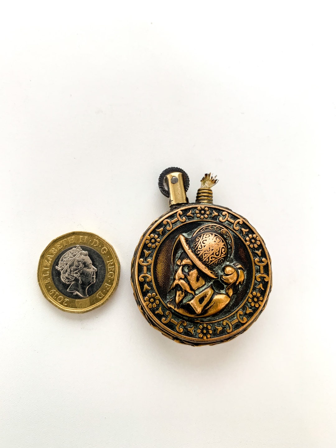 France WW1 Trench Art Lighter Spanish Conquistador antique Military ...