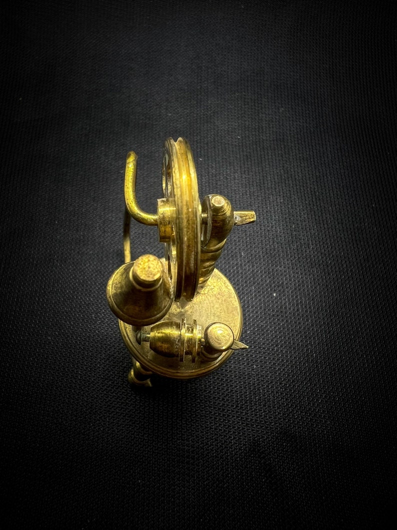 Vintage Miniature Brass Spinning Wheel Antique Miniature - Etsy