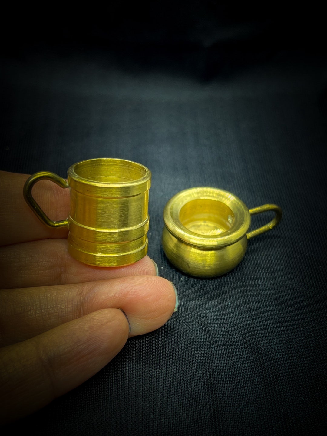 Vintage Brass Miniature Mug - Miniature Pot- Kitchen Decor _ Dollhouse ...