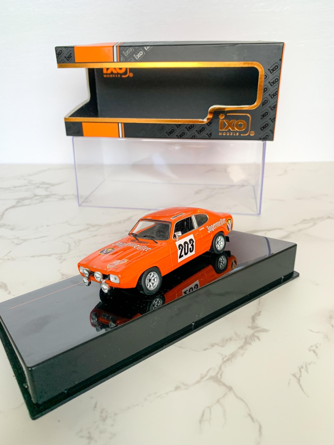 IXO Ford Capri Mki Jagermeister #203 Schimpf Rallye Monte Carlo 1973 1/ ...