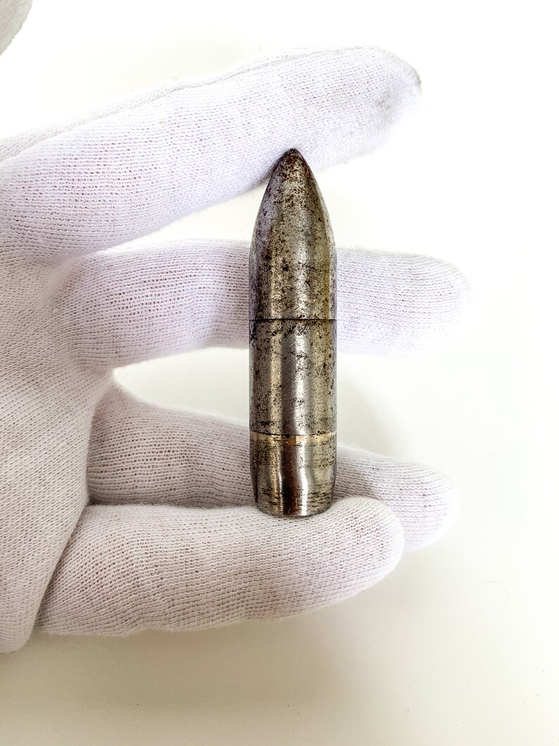Vintage Antique Wwi,ww2 Metal Bullet Shaped Trench Art Cigarette ...