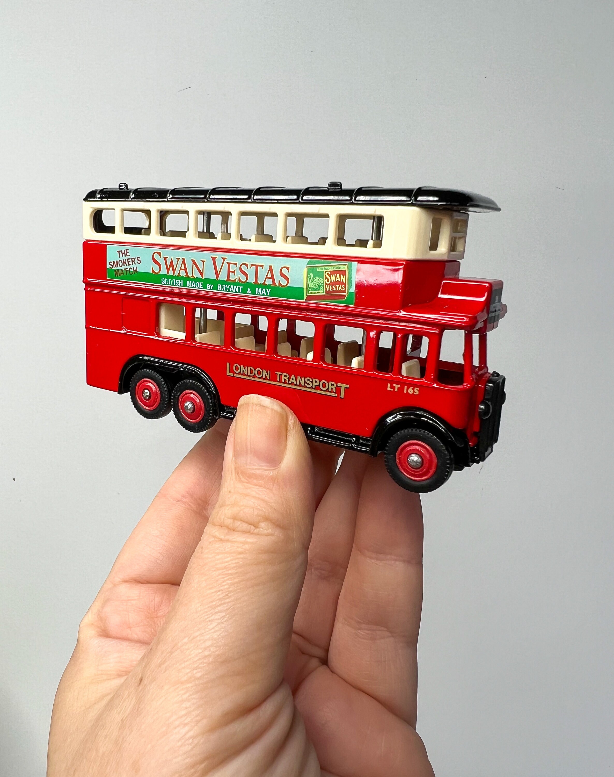 Lledo Diecast Double Decker Bus: Swan Vestas Matches, Made in England ...
