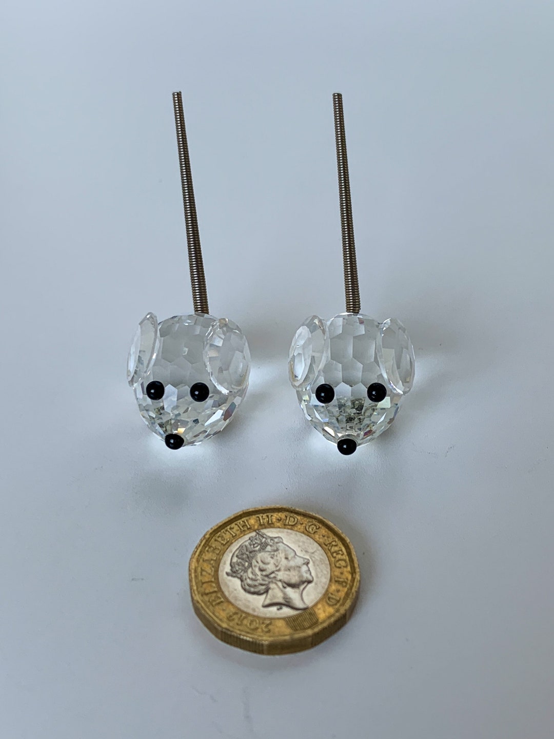 Swarovski Crystal Mouses Figurine- Vintage Crystal Mouse- Collectible ...