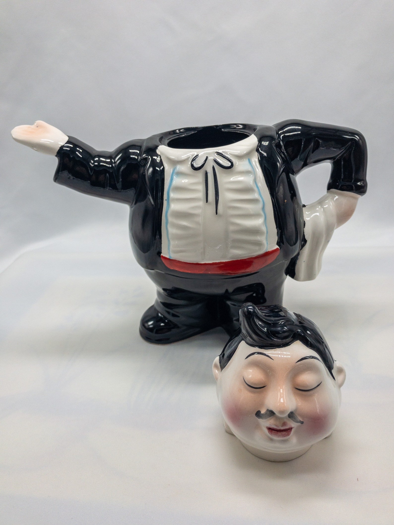 Novelty Teapot Vintage Waiter chef Roy Simpson-collectible - Etsy