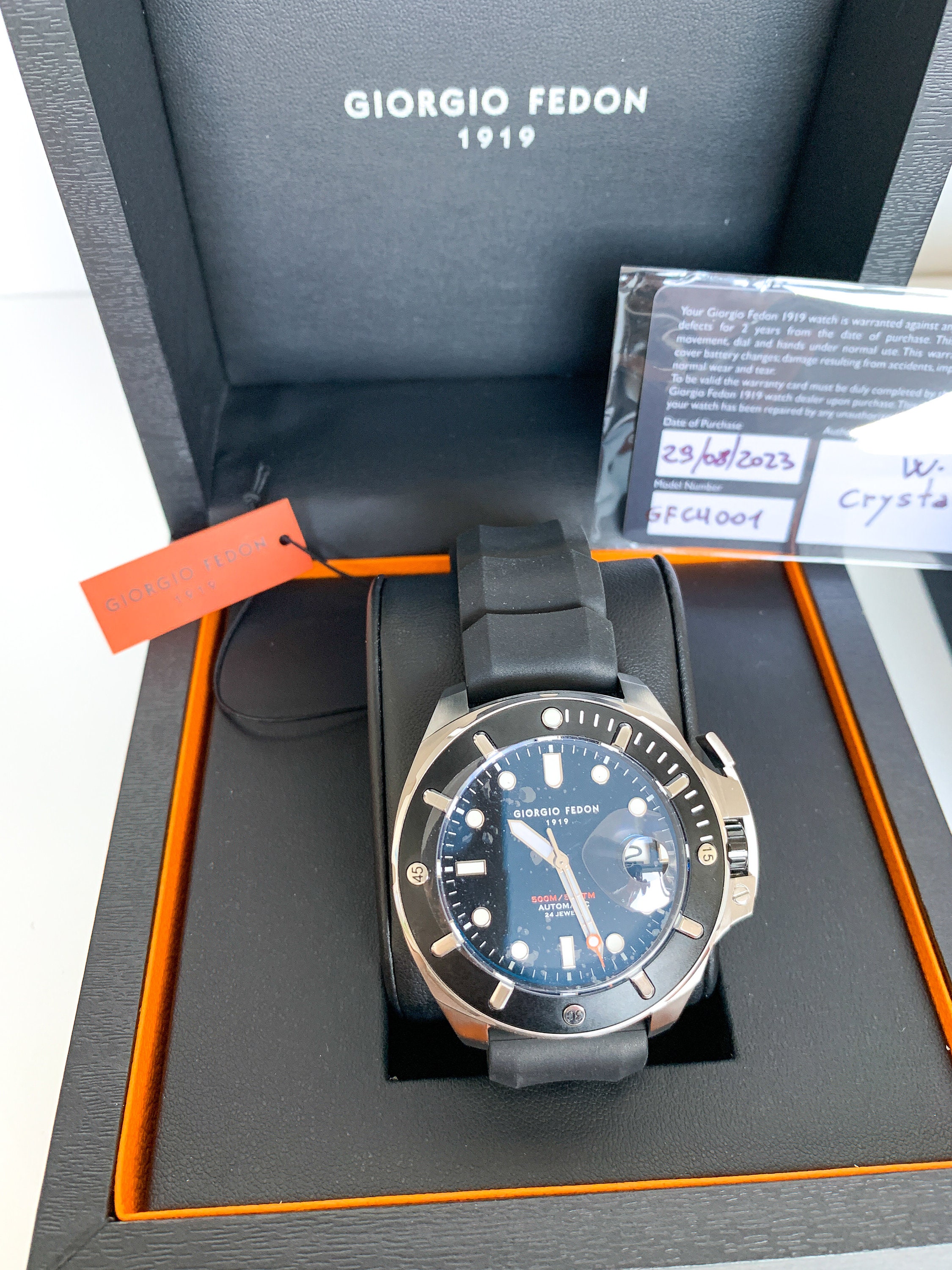 Automatic Giorgio Fedon Men's Watch Aquamarine III Black Brand New ...
