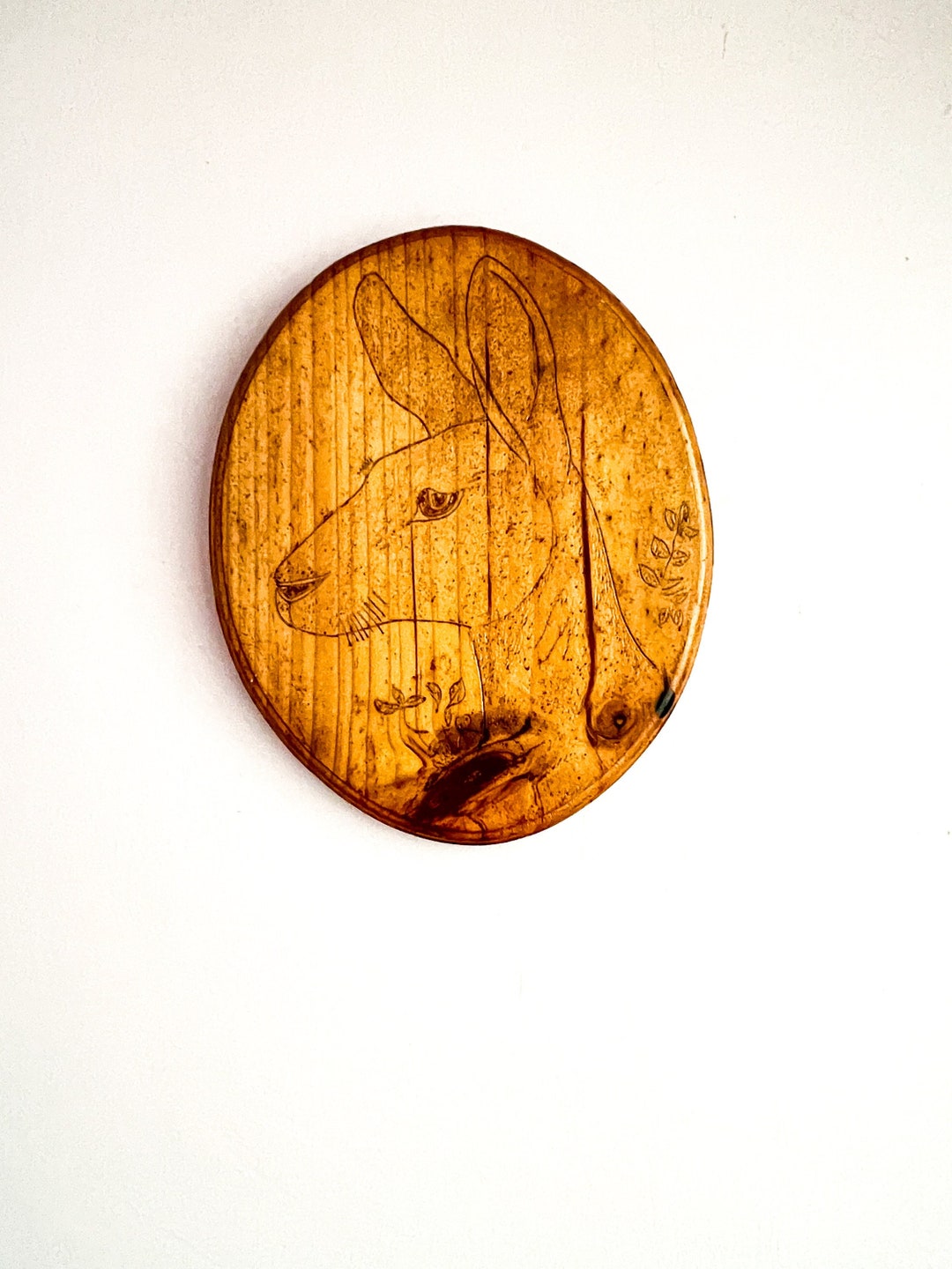 Vintage Carved Wood Kangaroo Wall Decor - Handmade Australian Art - Etsy