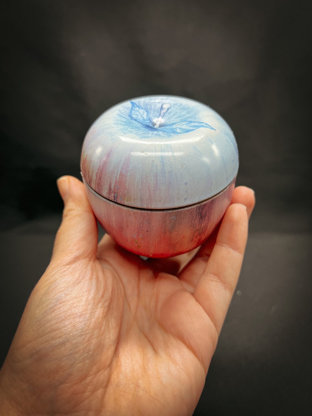 Elite Gift Boxes Metal Fruit Tin Lidded Box by Gale Pitt - Vintage ...