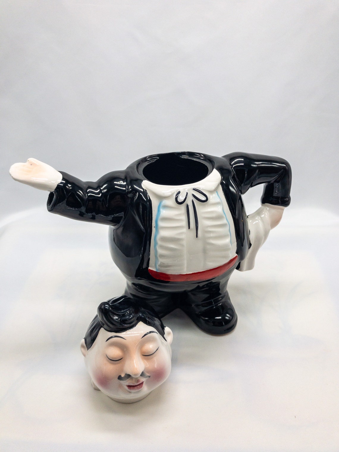 Novelty Teapot Vintage Waiter chef Roy Simpson-collectible | Etsy