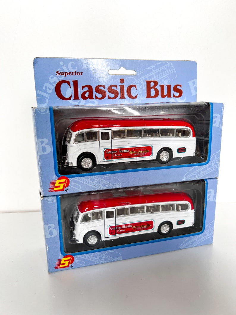 Superior Classic Bus Biscuit Bus Diecast Model Friction - Etsy