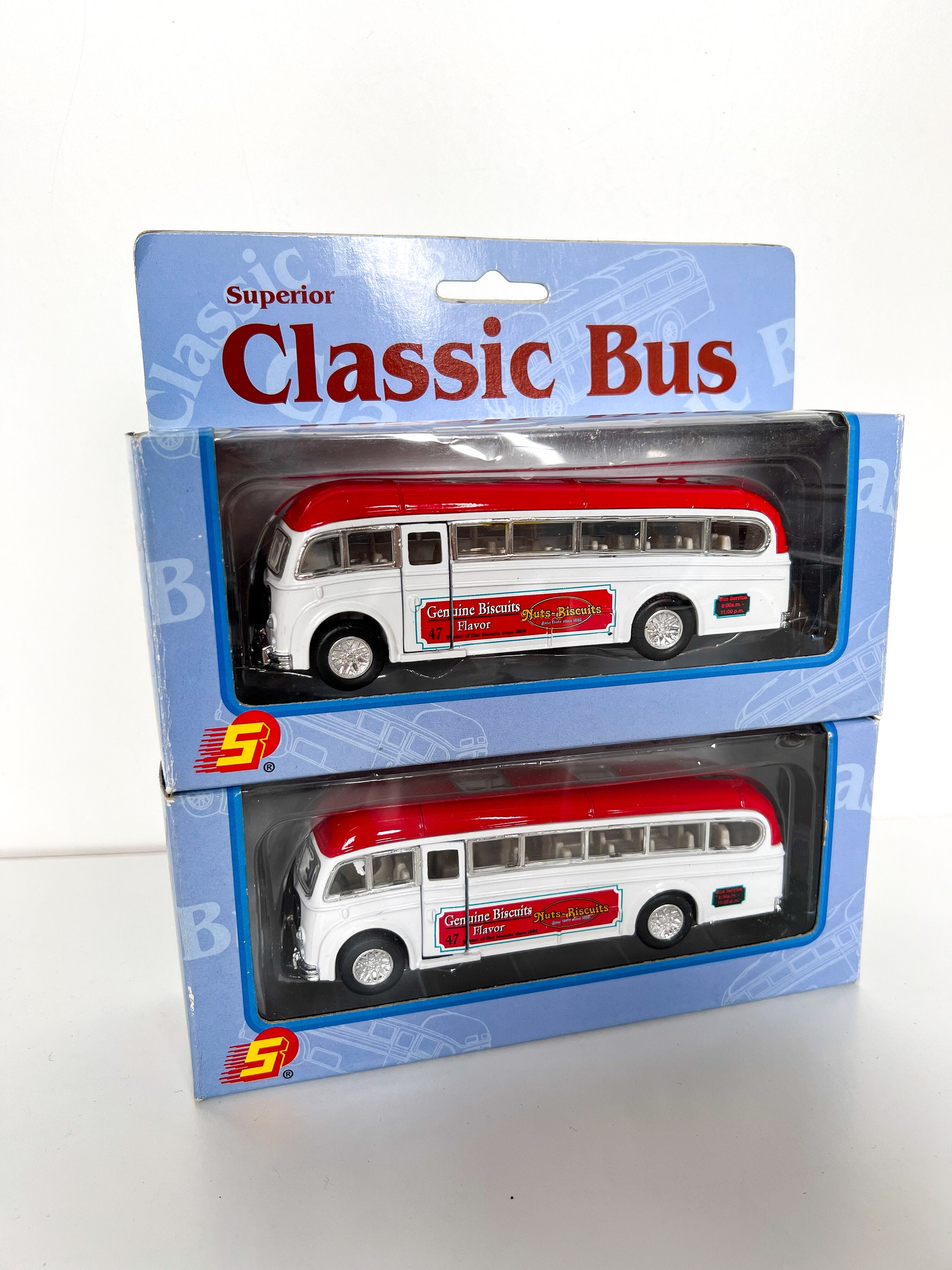 Superior Classic Bus Biscuit Bus Diecast Model Friction Drive UB - Etsy