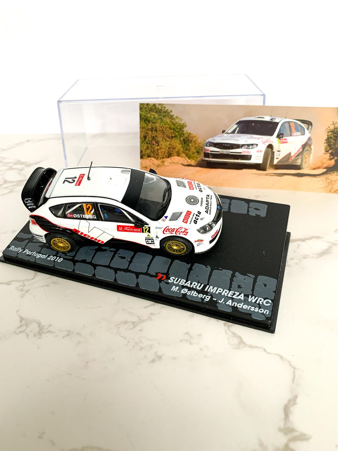 SUBARU Impreza Wrc Model Car 2010 Rally Portugal OSTBERG 1:43 Scale ...