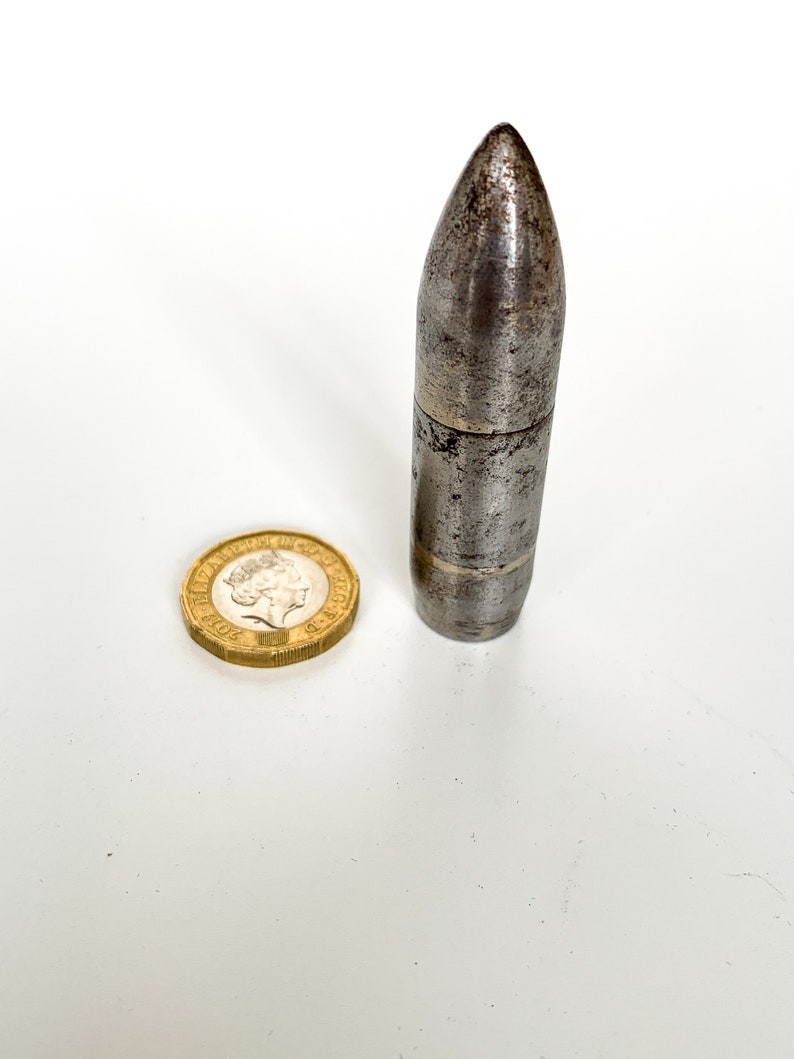 Vintage Antique Wwi,ww2 Metal Bullet Shaped Trench Art Cigarette ...