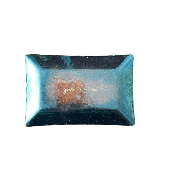 Mid Century Gerte Hacker Enamel Jewelry Box and Tray … - Gem