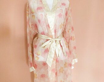 Pink Sheer Robe - Etsy