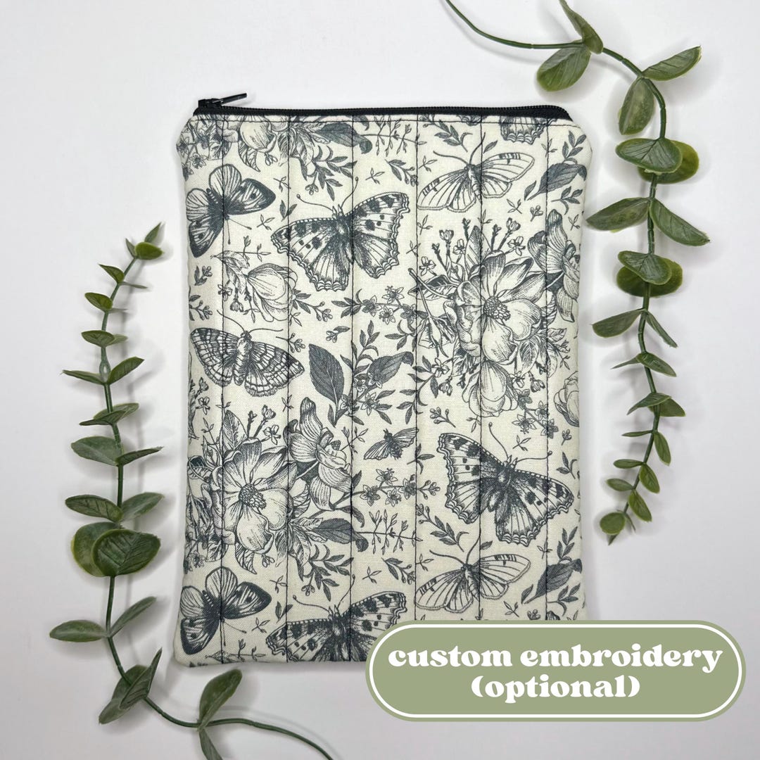 Personalized Quilted Kindle Padded Sleeve Case With Zipper⎮paperwhite ...