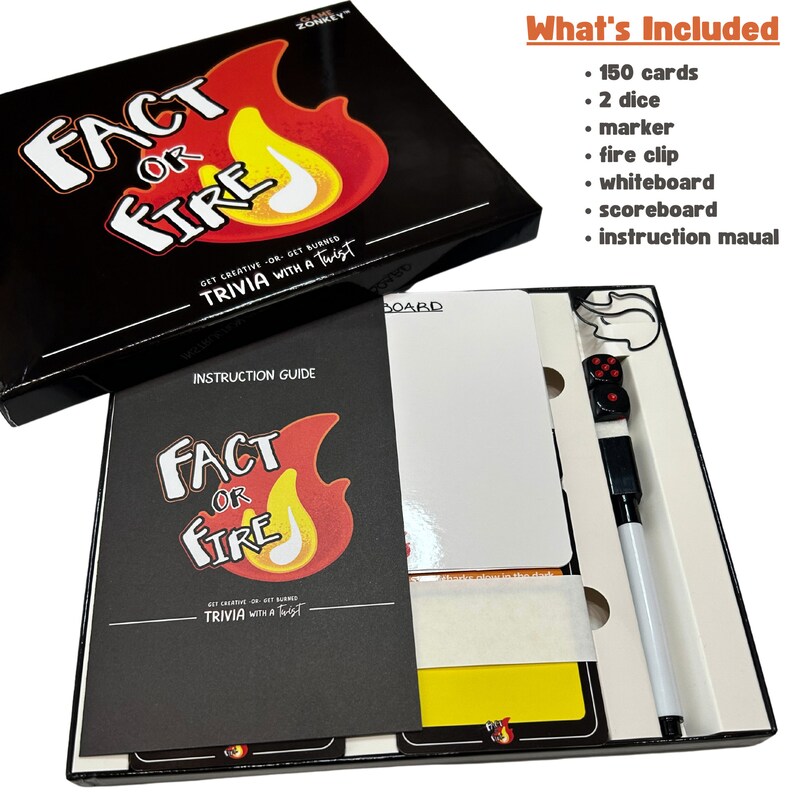 FACT or FIRE Card Game - Etsy