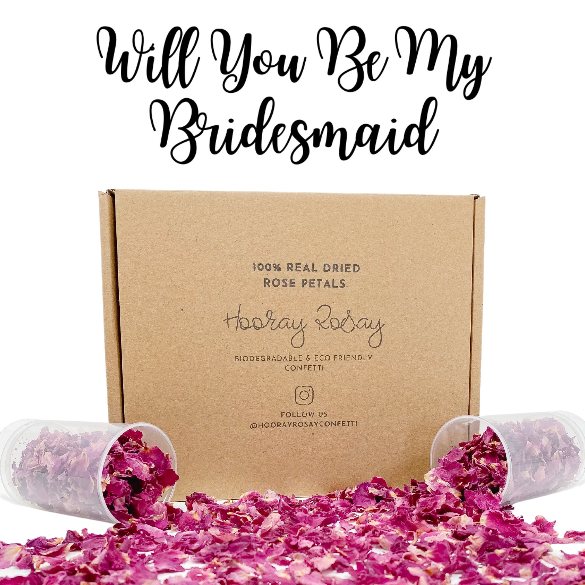 100% Real Dried Rose Confetti Hand Poppers 4 Pack Biodegradable - Etsy