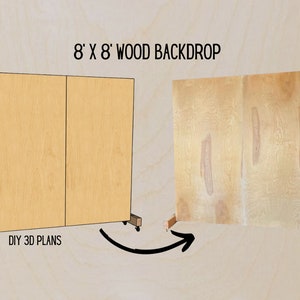DIY Wood Backdrop Plans: 8ft Movable Plywood Wall (digital Download) - Etsy