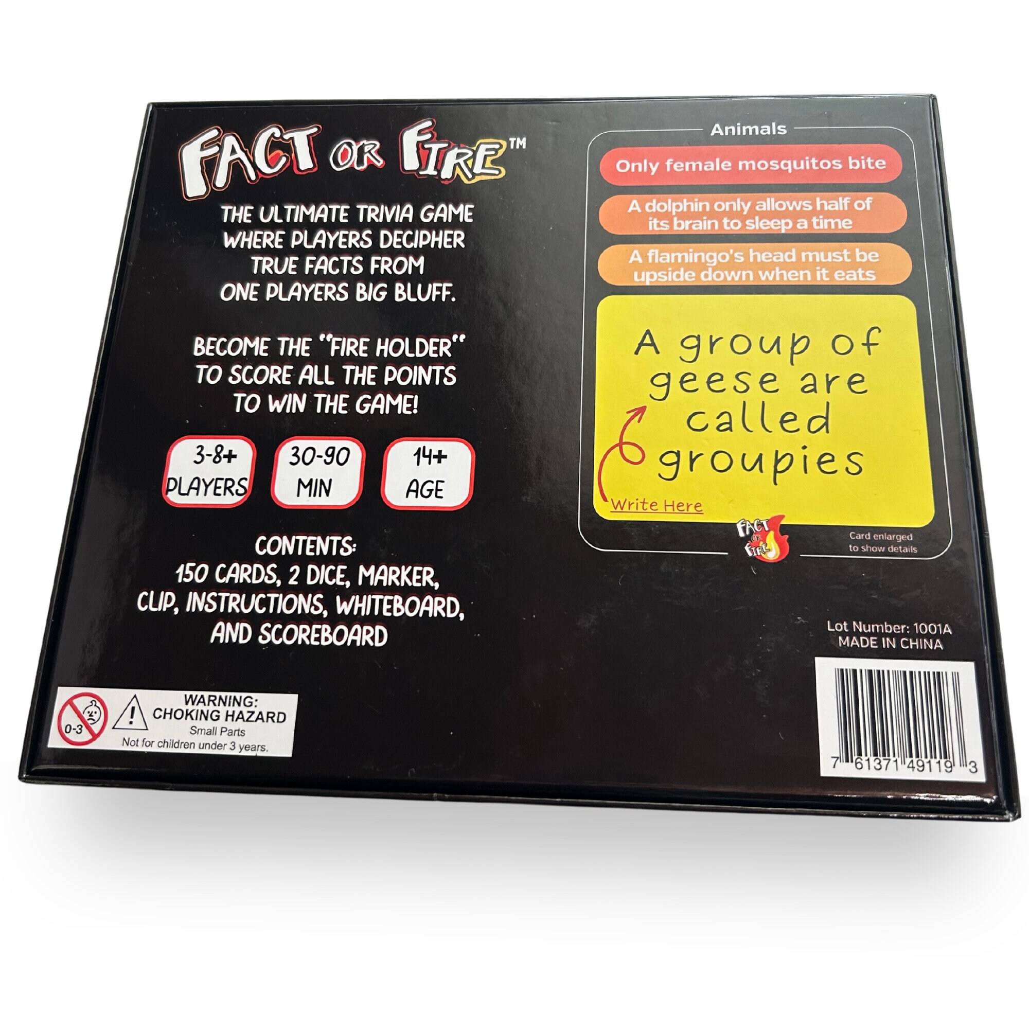 FACT or FIRE Card Game - Etsy