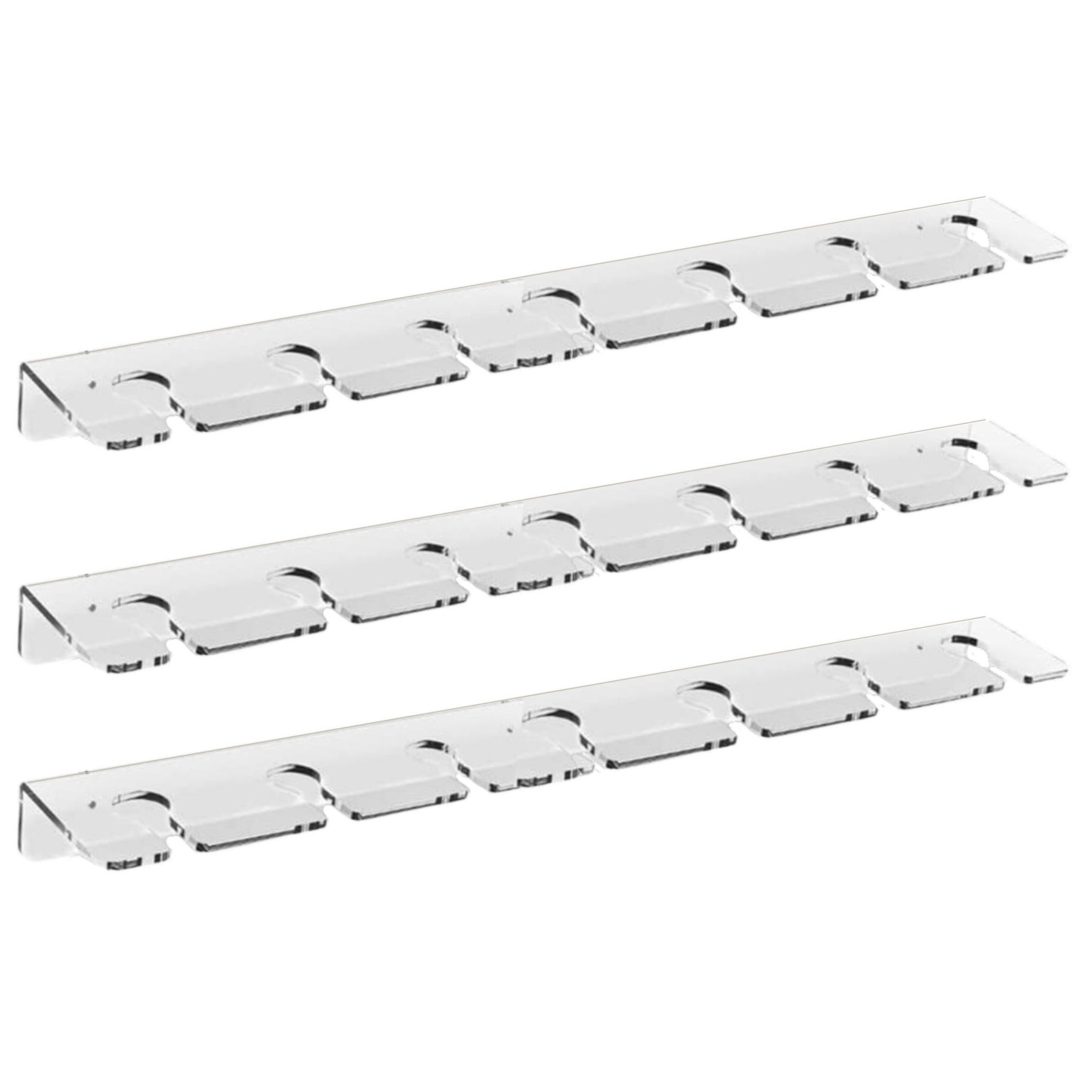 4pk - Champagne Wall Mount Acrylic Shelves | 23" Long Flute Holders - Etsy