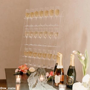 Acrylic Champagne & Donut Wall Display: Party Decor (33x22") - Etsy