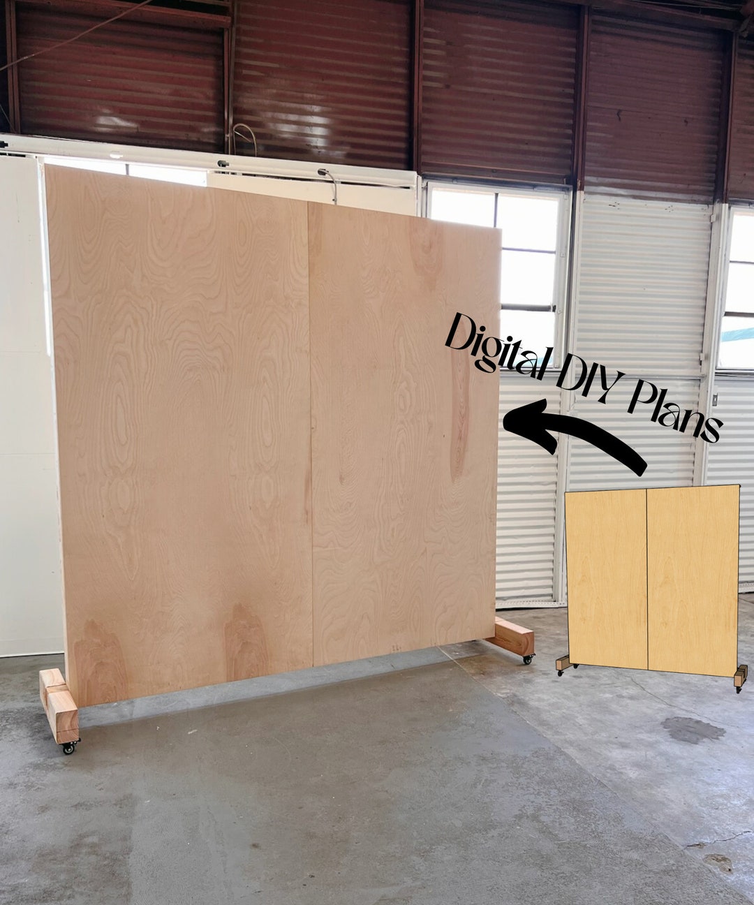 DIY Wood Backdrop Plans: 8ft Movable Plywood Wall (digital Download) - Etsy