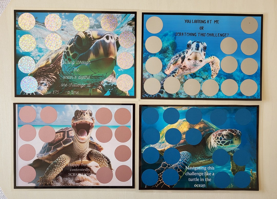 Slow and Steady: the 4-turtle Savings Challenge Set- Scratch and Save ...