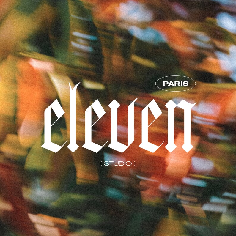 Premade Logo - Edgy Modern Typography - Etsy