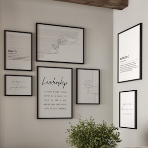 Office Wall Art Set, Home Office Set, Office Wall Decor, Home Office ...