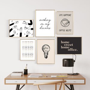 Home Office Wall Art Set, Office Print, Home Office Decor, Office ...