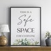 Safe Space Wall Art Therapy Wall Art Counseling Poster - Etsy