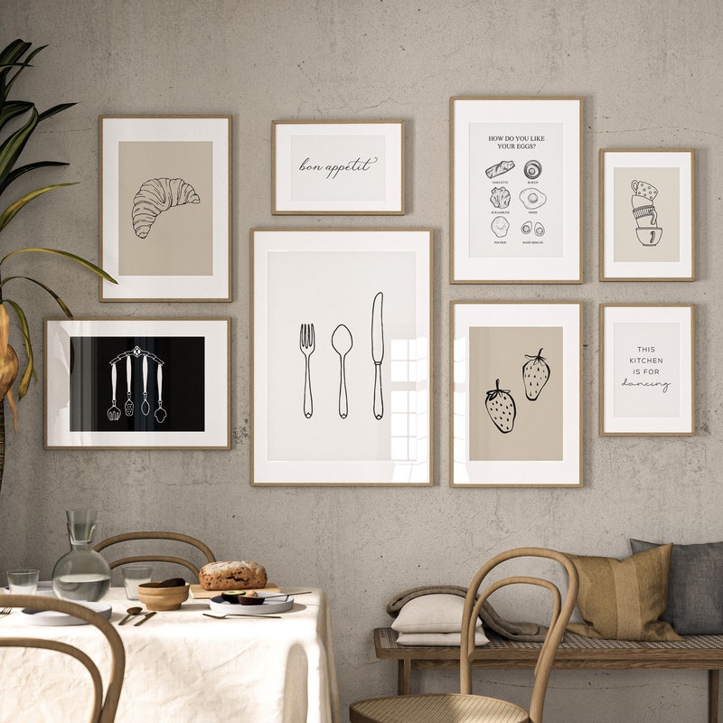 Kitchen Art Set - Etsy