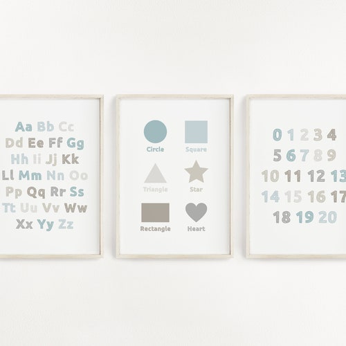 ABC Poster Nursery Wall Art Nursery Wall Decor Alphabet | Etsy