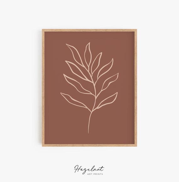 Printable Boho Wall Art Terracotta Prints Botanical Wall - Etsy