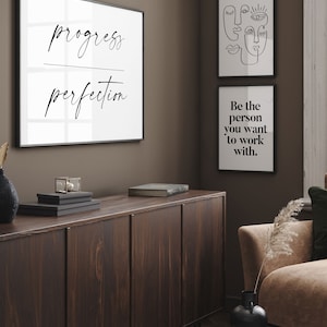 Office Gallery Wall Art Set, Office Wall Decor, Home Office Wall Art ...