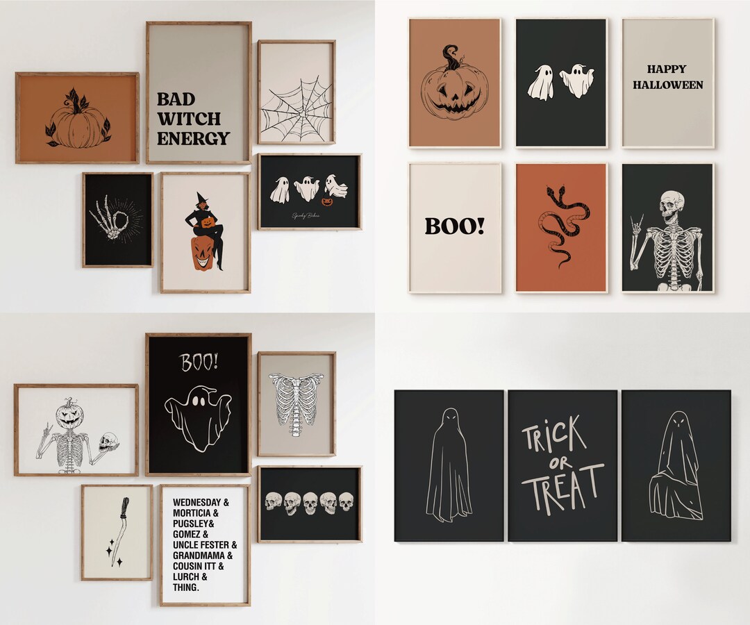 Halloween Mega Bundle Set, Halloween Gallery Wall Set,halloween ...