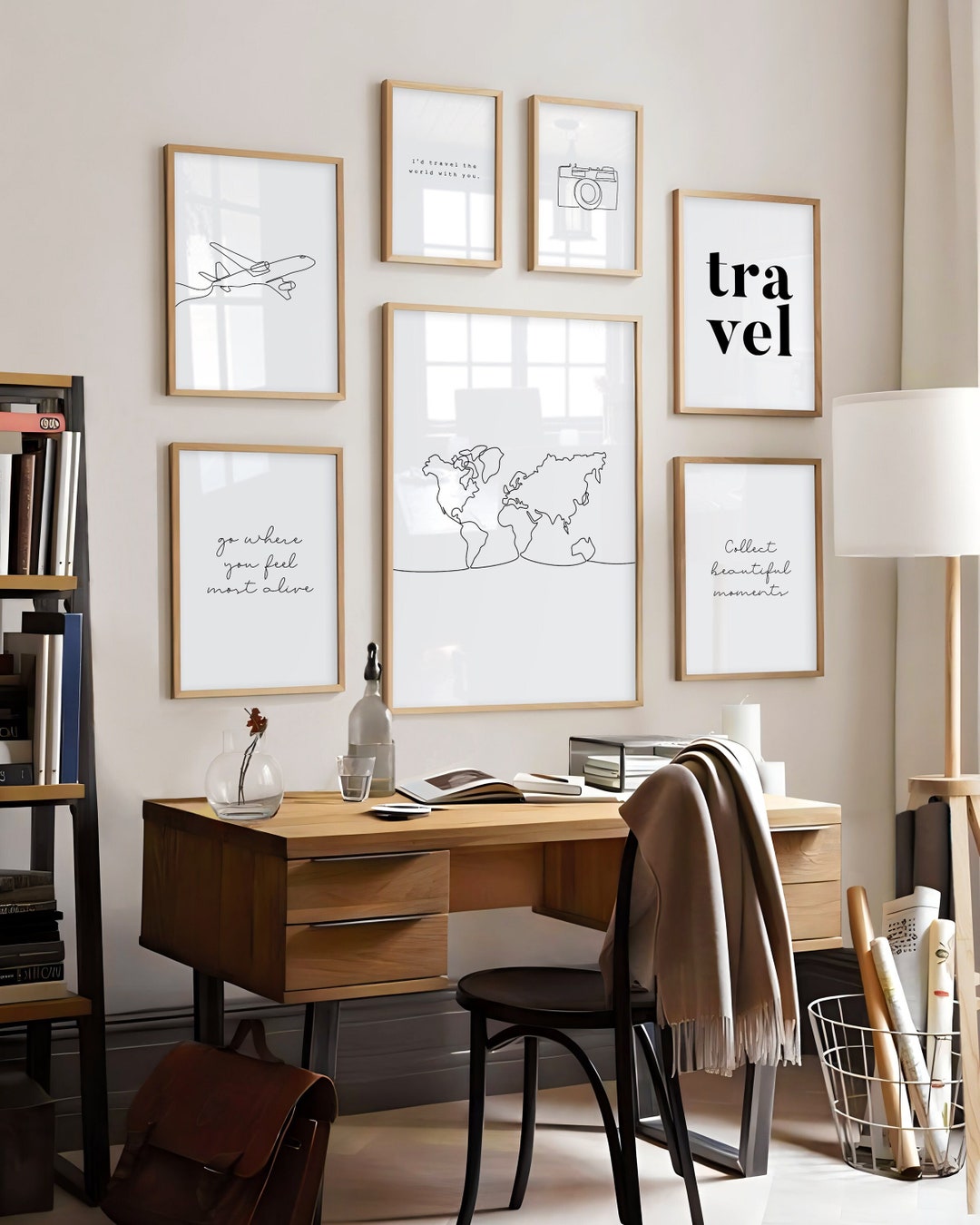 Travel Gallery Wall Art, Travel Wall Art, Travel Posters, Black White ...