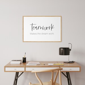 Teamwork Definition Poster, Teamwork Wall Art, Teamwork Printable ...